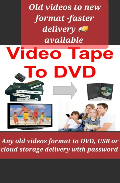 VIDEO TAPE TRANSFER SERVICE to DVD * VHS * VHS-C * MINI DV * Hi8 ...