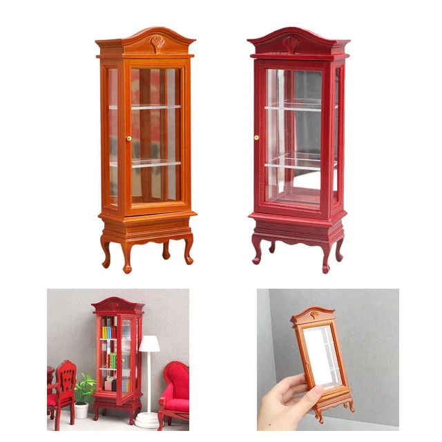 VITRINE DE MAISON de poupée Armoire de rangement 1/12 Bibliothèque de maison EUR 10,83 - PicClick FR