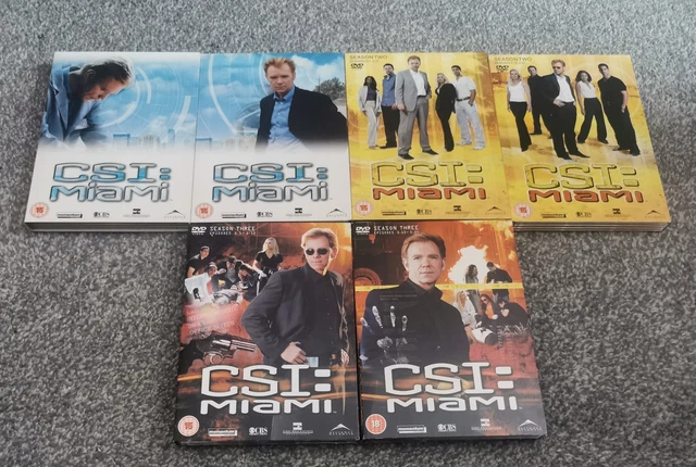 CSI MIAMI COMPLETE Seasons 1-3 Dvd 18-Disc Tv Drama Box Set David ...