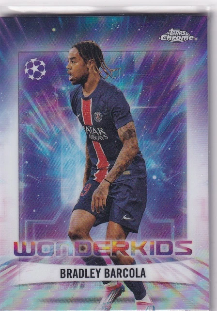 TOPPS CHAMPIONS LEAGUE Cromo 2025 WK-9 Bradley Barcola Wonderkids EUR 1 ...