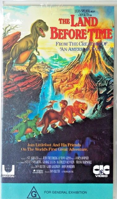 THE LAND BEFORE Time Feature Length Film CIC Universal VHS Video Tape ...