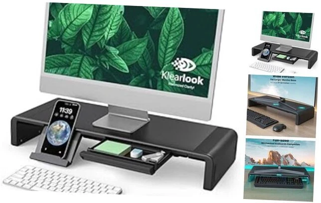 MONITOR STAND RISER, Klearlook Foldable Computer Monitor Riser,Height ...