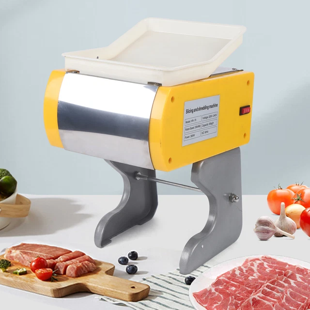 220V ELECTRIC COMMERCIAL Meat Slicer Shredder 3.5mm Kitchen Stainless ...