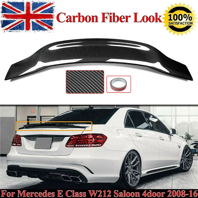R STYLE REAR Spoiler Wing Lip Carbon Look For 2009-16 Mercedes E Class ...