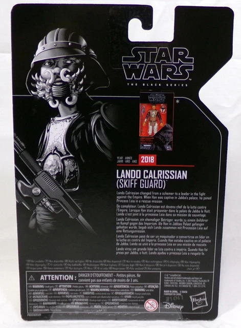 FIGURA NUEVA SELLADA Lando Skiff Guard De La Serie Black De Star Wars 6 ...