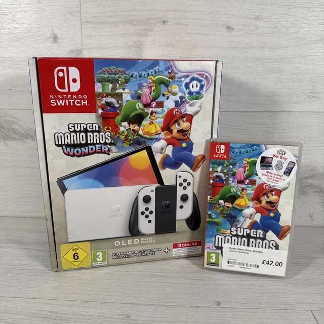 NINTENDO SWITCH OLED Super Mario Bros Wonder Console Bundle, Includes ...