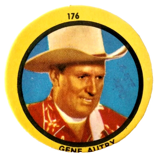 VINTAGE 1968 FIGURITAS Gauchitas Argentina Gene Autry Disc Card #176 £ ...