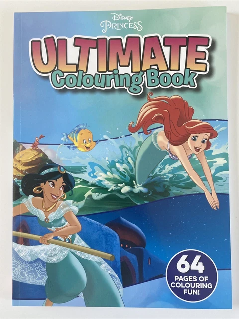 * DISNEY PRINCESS ULTIMATE COLOURING BOOK 64 pages Paperback 2018 ...