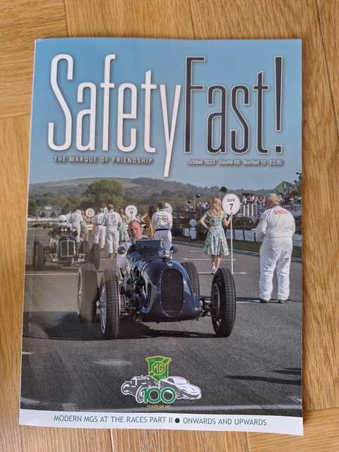 SAFETY FAST MG Car club Magazine October 2023 £2.99 - PicClick UK