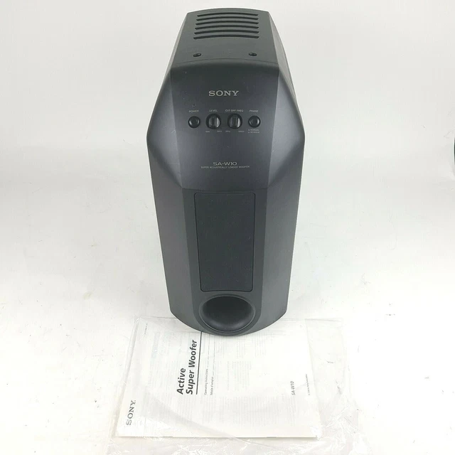 SONY ACTIVE SUPER Sub-Woofer Acoustically Loaded SA-W10 Powered Sub £36 ...