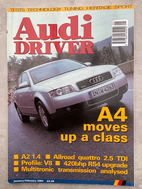 AUDI DRIVER MAGAZINE - January 2001 - A2 1.4, Allroad 2.5 TDi, V8 ...