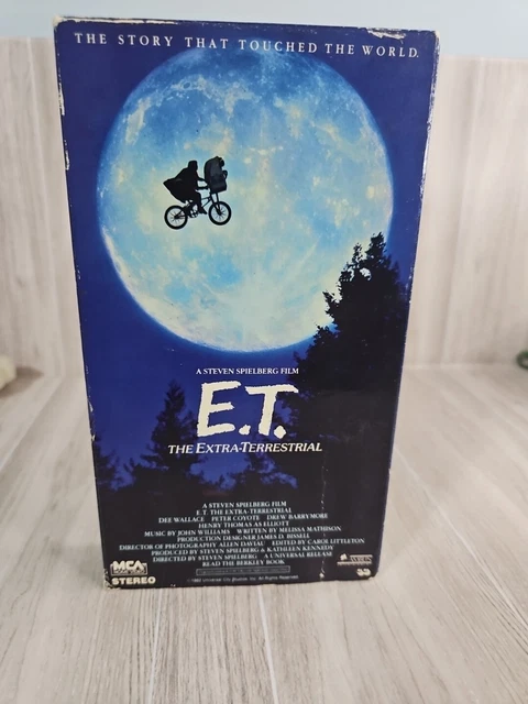 ET THE EXTRA-TERRESTRIAL VHS Cassette Tape Steven Spielberg Movie £4.83 ...