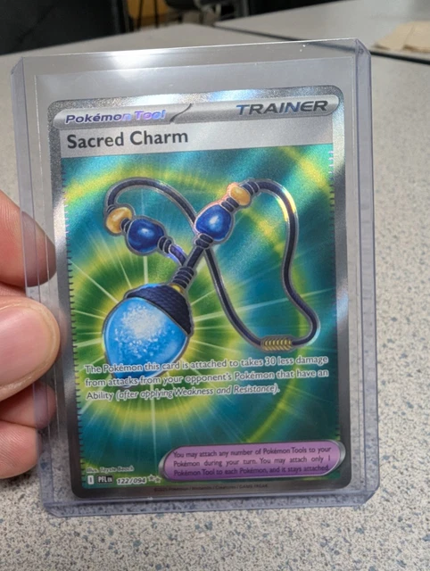 POKEMON ENGLISH PHANTASMAL Flames IR Sacred Charm 122/94 🔥 Gradable 🔥 ...