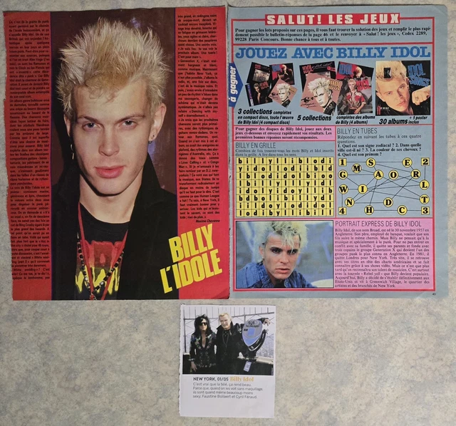 Billy Idol Lot De Presse Clippings Pack Collection Magazines Eur 1999 Picclick Fr