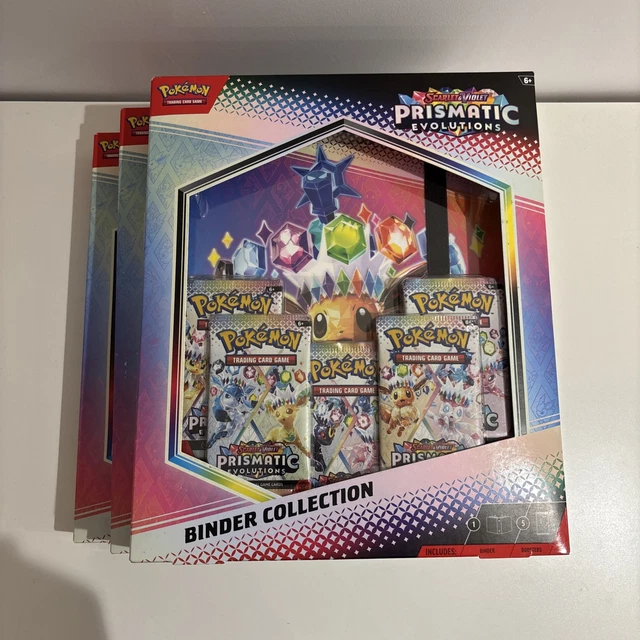 POKÉMON TCG SCARLET & Violet Prismatic Evolutions Binder Collection ...