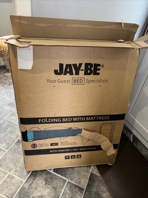 JAY-BE GUEST BED With J-Tex Base System, Folding Bed With Mattress £31. ...