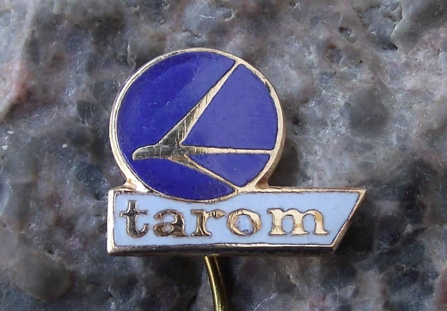 VINTAGE TAROM ROMANIAN Airlines Aircraft Airliner Bird Logo Romania Pin ...