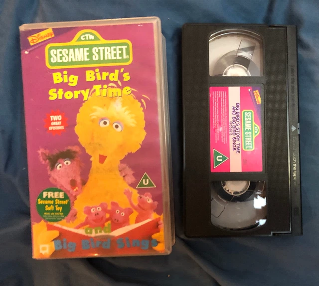 SESAME STREET Big Bird's Story Time Big Bird Sings Pal Vhs Video Kids ...