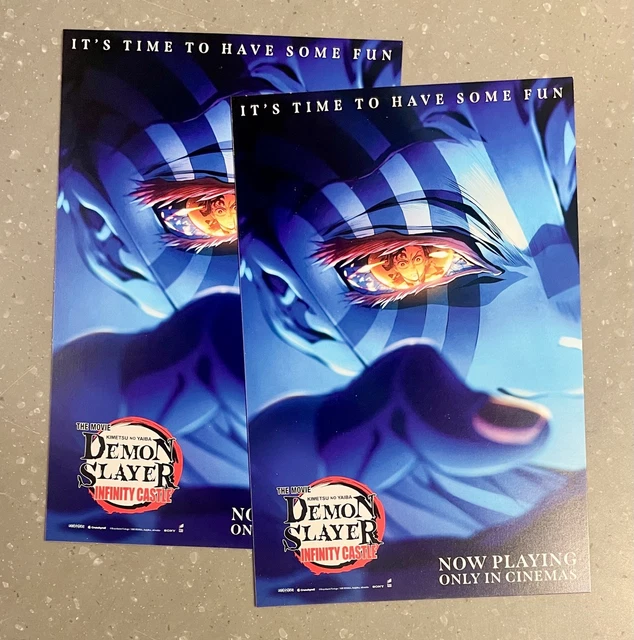 2 X DEMON Slayer Infinity Castle Limited Edition 9” X 6” Post Card ...