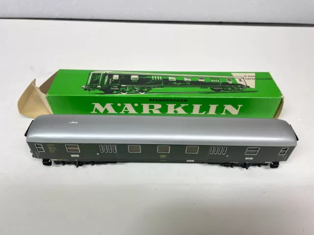MÄRKLIN 4026 H0 D-Zug-Gepäckwagen der DB aus Blech in OVP #A092 EUR 15 ...