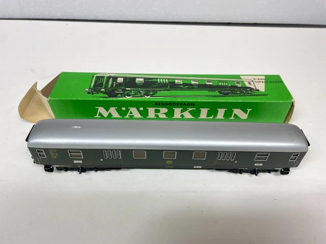 MÄRKLIN 4026 H0 D-Zug-Gepäckwagen der DB aus Blech in OVP #A092 EUR 15,00 - PicClick DE