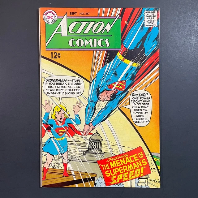 ACTION COMICS 367 Silver Age DC 1968 copertina Neal Adams fumetto ...
