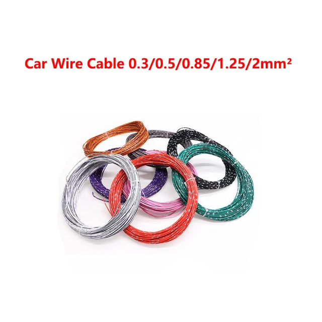 AVSS CAR WIRE Cable Colorful Thin-Walled Insulation Wires 0.3/0.5/0.85 ...