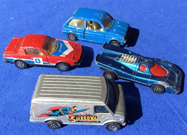1970S CORGI Jnr Superman Van & More x 4 vehicles . 1:64 scale, Die-cast ...