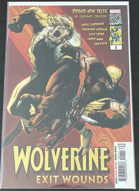 WOLVERINE EXIT WOUNDS # 1 (2019) One-Shot Marvel : couverture de bande ...