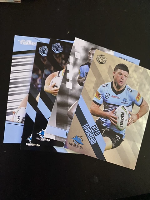 NRL-TRADERS-SHARKS- MIXED-2019-2020-2021- 5 Cards- BLS04- 038- BL10-12 ...