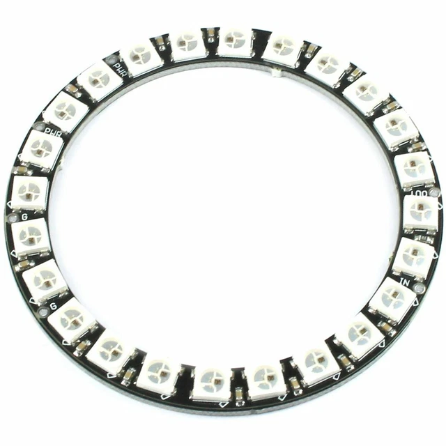 24 LED RING WS2812 5050 RGB Module Arduino Flux Workshop $8.68 - PicClick