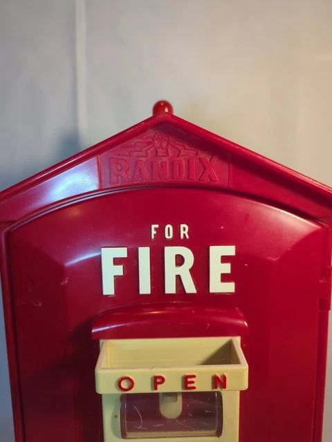 VTG RANDIX FIRE House Box Telephone Wall Mount Push Button With Owners ...