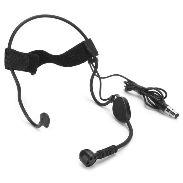 MINI CONDENSER HEADWORN Microphone 3 Pin Connector Adjustable Headband ...