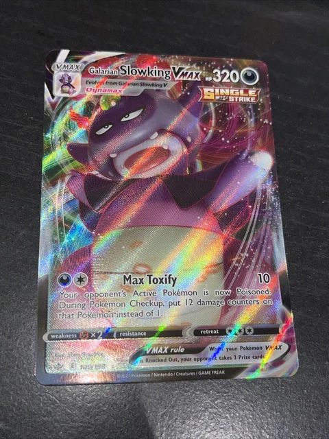 POKÉMON TCG GALARIAN Slowking VMAX Chilling Reign 100/198 Holo Ultra ...