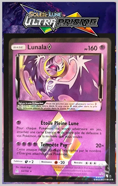 CARTE POKÉMON LUNALA 62/156 Prisme SL5 Soleil Lune Ultra Prisme FR NM SL05 EUR 5,89 - PicClick FR