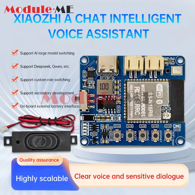 AI ARTIFICIAL INTELLIGENCE ESP32-S3 Voice Chat Module CH340X Type-C For ...