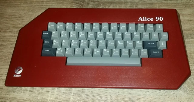 RARE MICRO ORDINATEUR "ALICE 90", ALICE MATRA HACHETTE n° serie 011005 ...