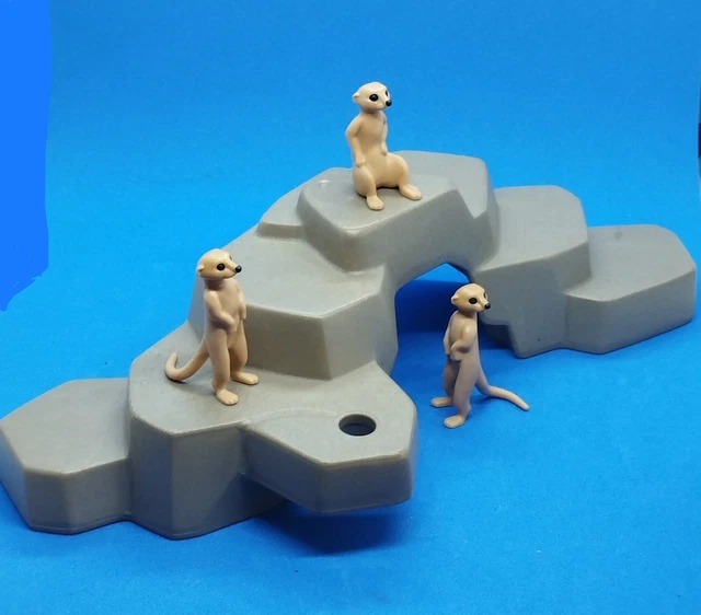 PLAYMOBIL LOT DE 3 Suricates Sur Un Rocher EUR 13,00 - PicClick FR