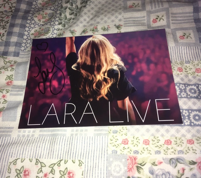 PHOTO CARTONNÉE DE La Chanteuse Lara Fabian Dedicace Autograph Lara ...