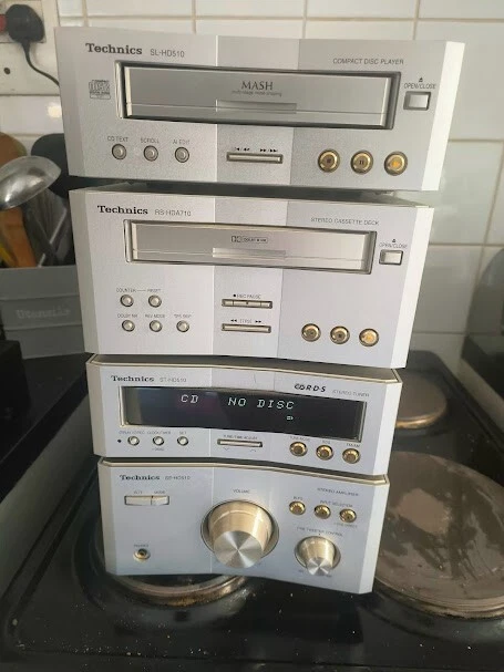TECHNICS MINI SEPERATES STACKING SYSTEM HIFI STEREO SL SE ST HD510 CD ...