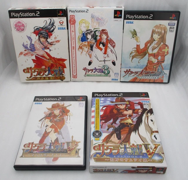 PS2 SAKURA WARS, 3, V, V Épisode 0 & Sakura Wars Story Paris 5Games Set ...