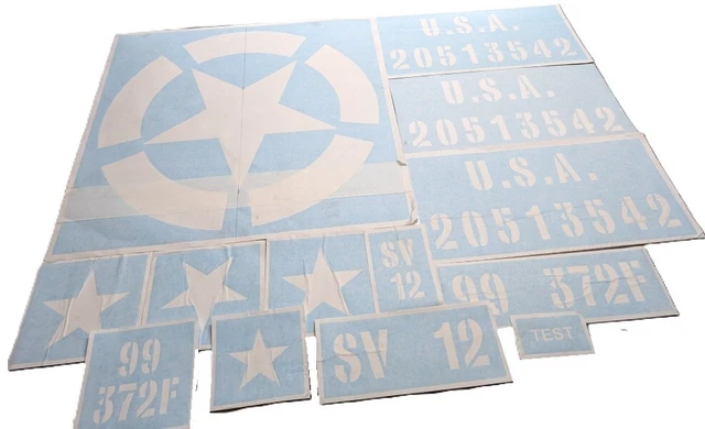WW2 JEEP WILLY/FORD Stencil Kit £110.00 - PicClick UK