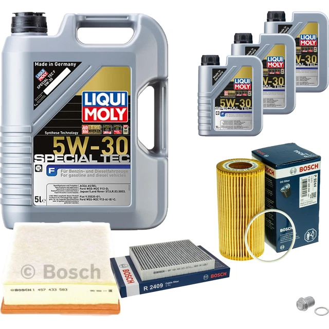 BOSCH INSPECTION SET 8L Liqui Moly Spécial Tec F 5W-30 pour Ford S-MAX 2.5 St EUR 164,01 ...