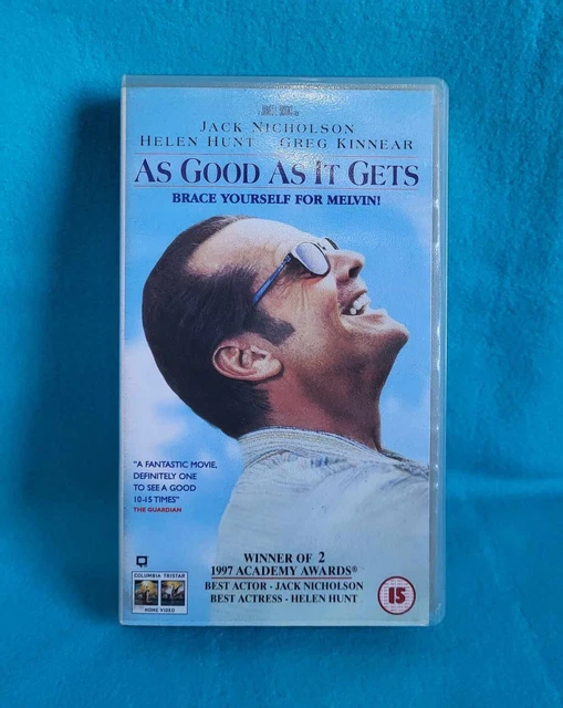 AS GOOD AS It Gets - Jack Nicholson - Helen Hunt - PAL VHS Video Tape £ ...