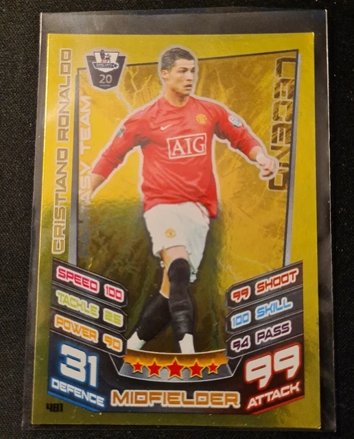 CRISTIANO RONALDO MANCHESTER United Match Attax 2012/13 Legend Card £9. ...