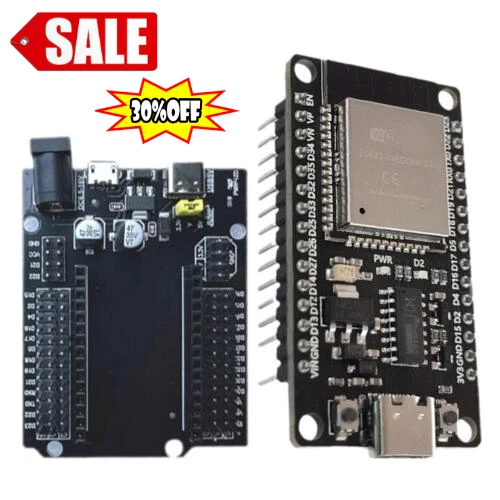1 SCHEDA DI sviluppo ESP32 ESP32-DevKitC-32 ESP-WROOM-32 espansione ...