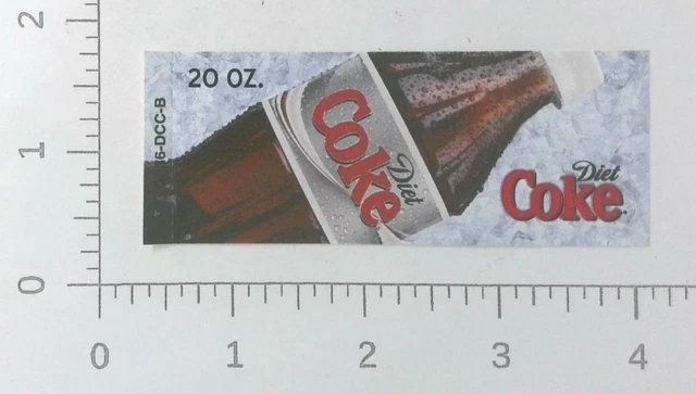 Vintage Coca Cola Co Diet Coke Soda Pop Vending Machine Flavor Strip 6788