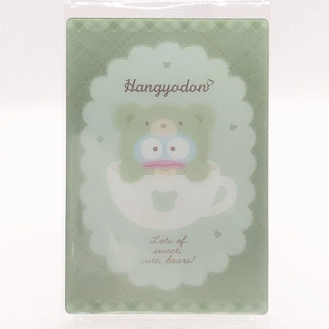 BANDAI SANRIO CHARACTERS Wafer Card 4 Hangyodon×Tea Time Bear 2023 ...