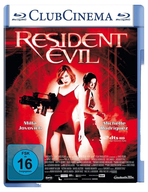RESIDENT EVIL BLU-RAY, Milla Jovovich, Horror, Rot EUR 6,95 - PicClick IT