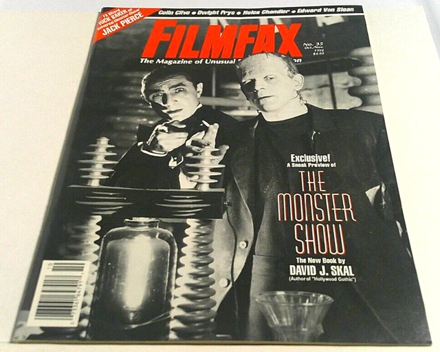 FILMFAX #35 OCT 1992 Frankenstein Dracula Rick Baker Jack Pierce David ...